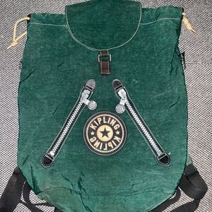 Kipling | Bags | Vintage Kipling Green Backpack Unisex Rare | Poshmark